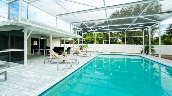 1 Lvl W Large Htd Pool, 4 Bd(3 King), Remodeled! - Sarasota, FL