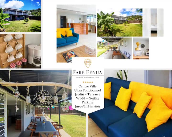 Central 270m² 14p + Wifi Parking - Tahiti