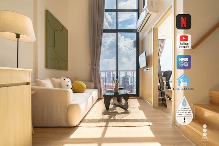Duplex 2br High Ceiling&floor/sky Pool/bts Ekkamai - Bangkok