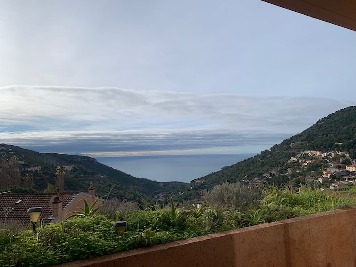 2p-cabine, Terrasse, Vue Mer - La Turbie