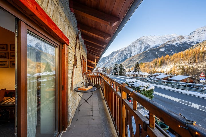 Casa Doretta - Vista Montagna, Camino E Comfort - Courmayeur