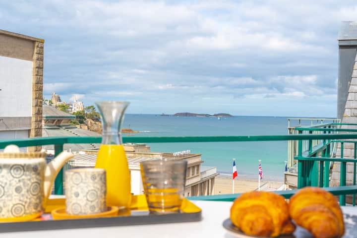 Studio Vue Mer En Centre-ville - Dinard