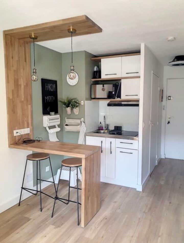 Jolie Studio Cabine, Proche Mer - Saint-Clair