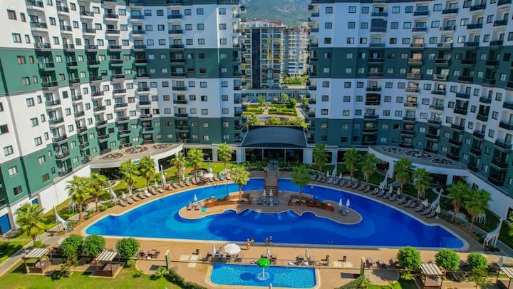 Serenity Spa Apartment Luxury Resort Private Beach - Mahmutlar