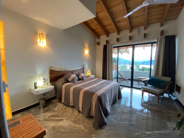 Hab1 Con Cama Qs Balcon. - Valle de Bravo