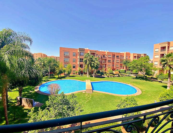 Appartement 6 Voyageurs - Résidence Avec Piscine - Marrakesh