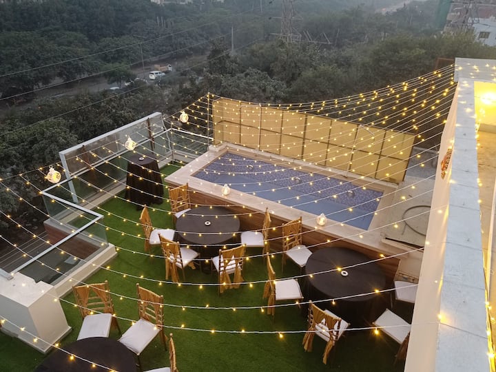 Beautiful Terrace With Pool 3bhk Gurgaon Gurugram - Gurgaon