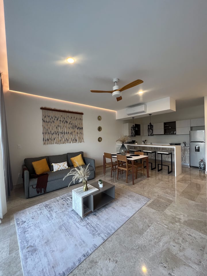 *Renovado* Departamento Con Terraza - Tulum