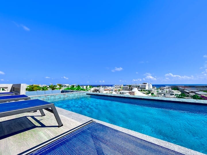 Estudio En Playa|1 Cuadra Quinta Av.+rooftop Pool - Riviera Maya