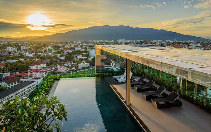 Modern 2-bedroom Suite With Pool - Chiang Mai
