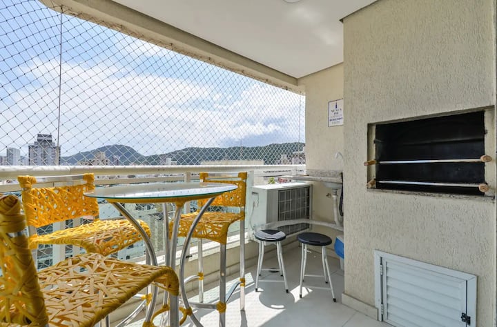 4 Suites | Barbecue | Gourmet Balcony | View - Guarujá