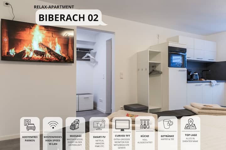 Relaxapartment 2 Massagechair, Smarttv, Kitchen - Biberach an der Riß