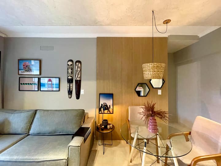 Novo 2 Suítes Decorado/ Ar/ Wi-fi/ Varanda Gourmet - Ubatuba