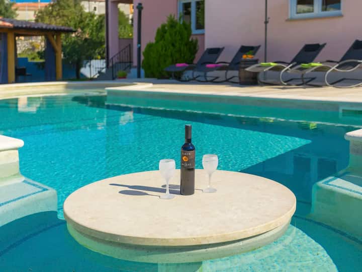 Villa Gg With Pool,sauna, Fitnes - Barban