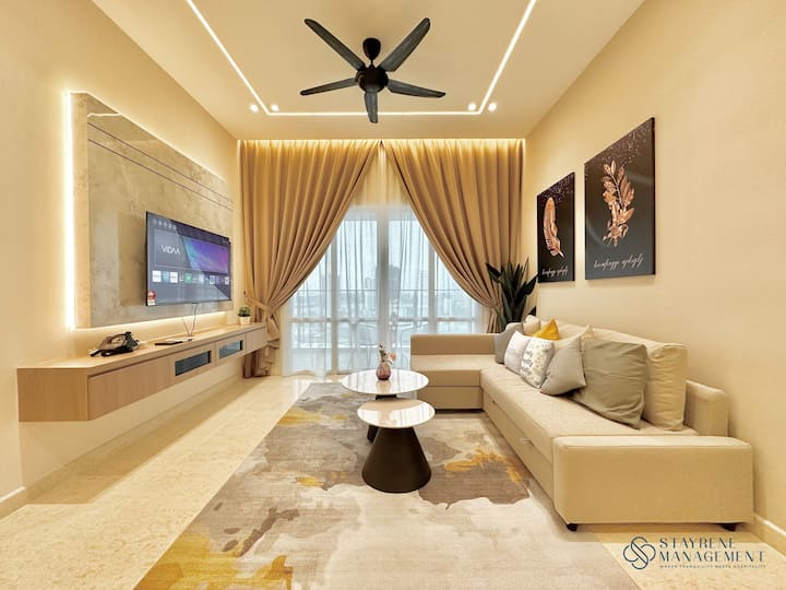 Tritower•3bedroom 7pax Balcony Wifi/walk To Ciq - Johor Bahru
