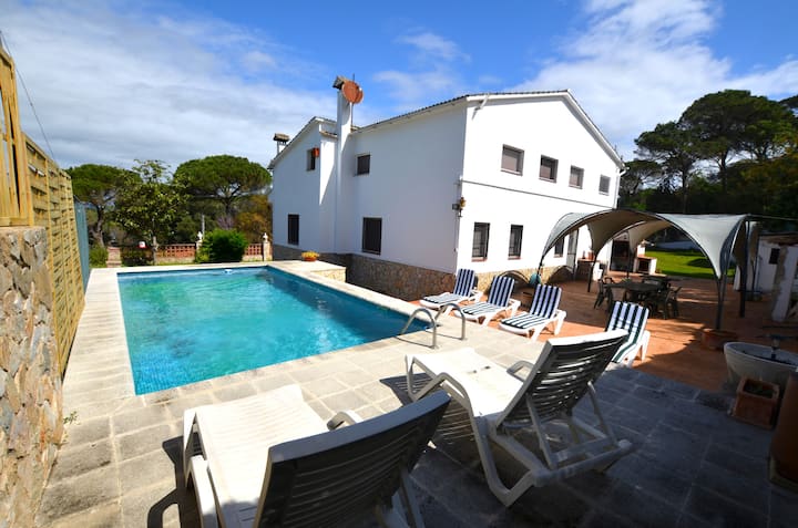 Villa Anna 10 People Private Pool 10 Kms Lloret - Sils