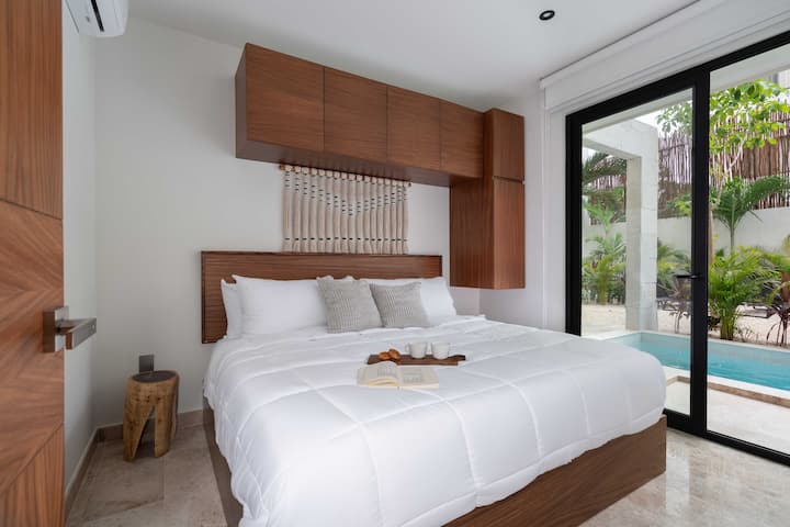 2 Br Apartment With Swim On Pool - Tulum