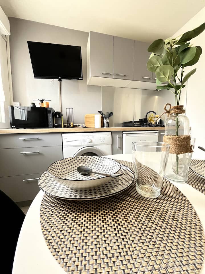 Studio Lumière Du Centre - Parking Privé - Romans - Jardin Zen d'Erik Borja