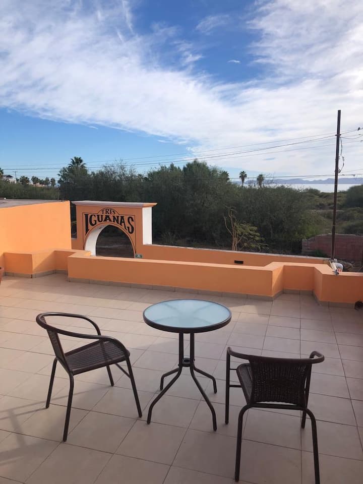 Tres Iguanas Cozy Spacious Flat Sea View Terrace#8 - Loreto