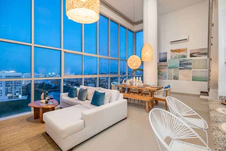 Hermoso Apto 3 Habitaciones+ Vista +Playa +Piscina - Cartagena