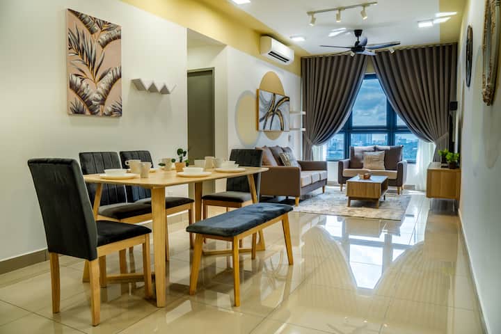 Sunshine Suite |Klcity | 3br | 6pax |Velo|trx|ikea - Cheras