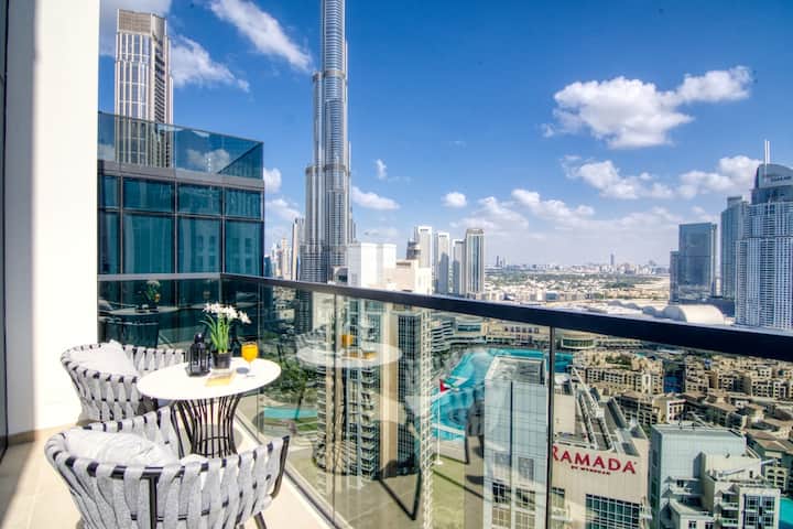 Luxurious 2bdr W/ Burj Khalifa And Fountain Views - Dubai