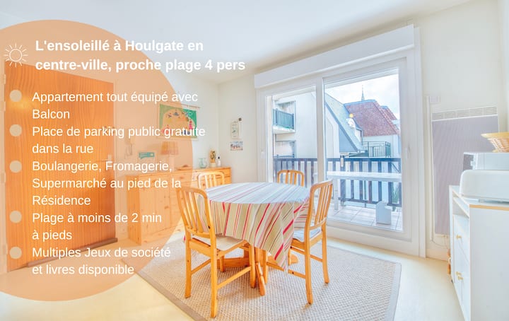 L'ensoleillé à Houlgate 4pers. Centre Ville Plage - Houlgate