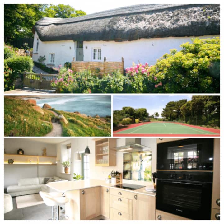 Thatched Barn/sea/jacuzzi/tennis/dog/bbq/paddock - Croyde