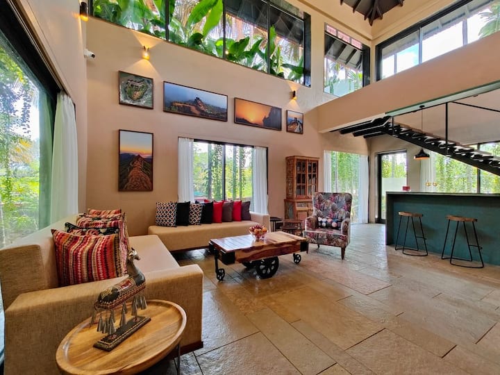 Kimaya: Bali-style Pool Villa With Gazebo | Mandwa - Alibag