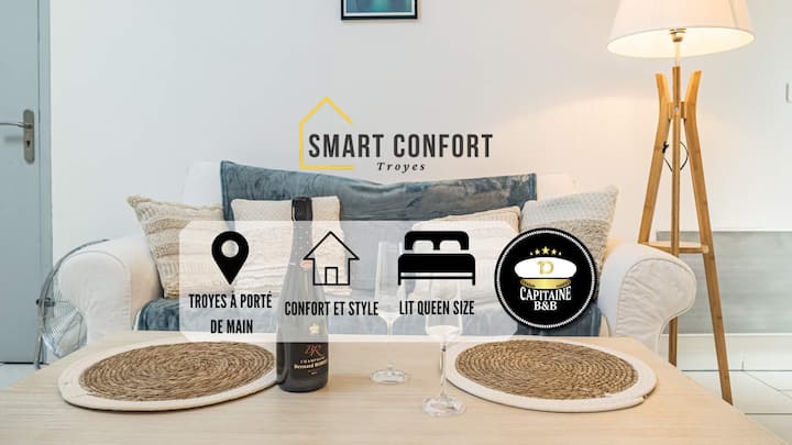 Smart Confort 14 - Appartement Confort Et Stylé - Troyes