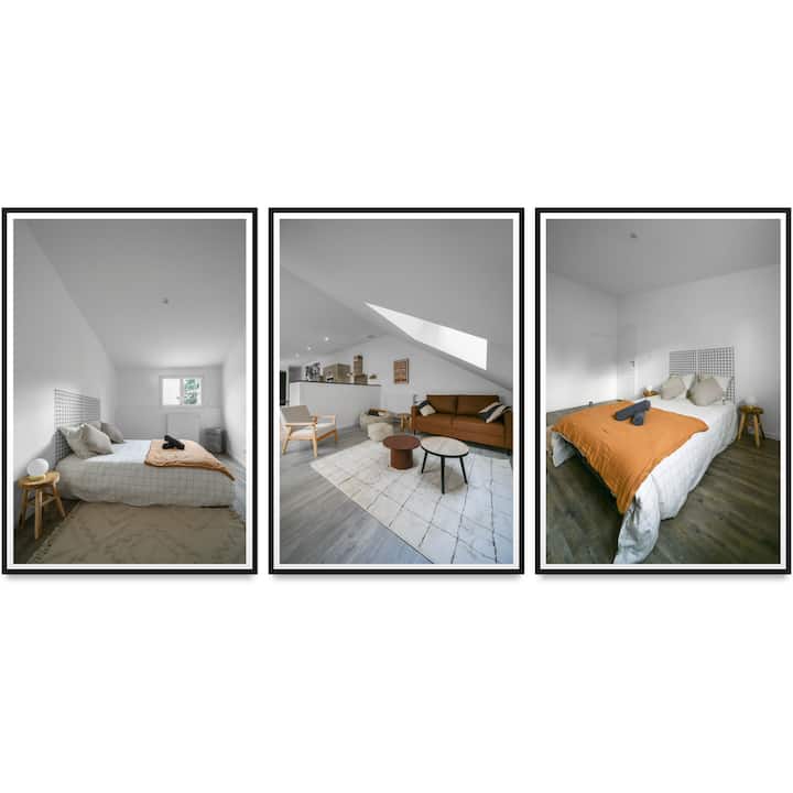 Appartement 2 Chambres Style Loft Parking Gratuit - Cusset