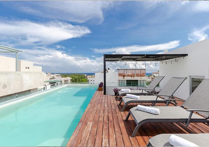 Centrally 2br Flat Steps To 5th Av & Beach/pool - Playa del Carmen