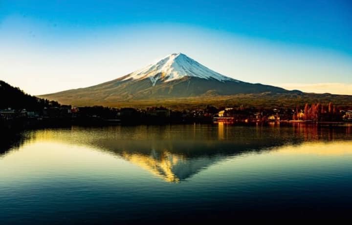 E141富士山河口湖地點非常好,星野度假村隔壁(和室14疊富士山景及湖景側)開幕期間送貸切風呂 - 笛吹市