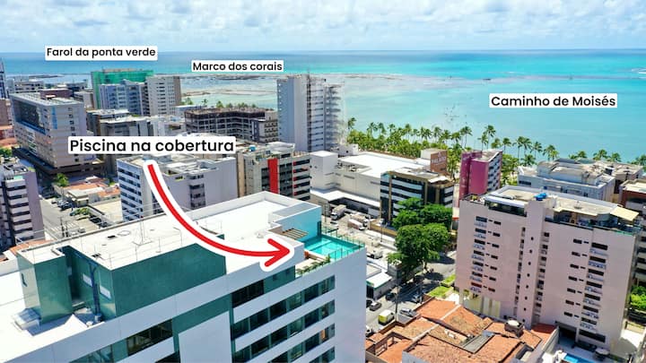 Smart 1108 | 2 Quartos | Piscina | Academia | Wifi - Maceió