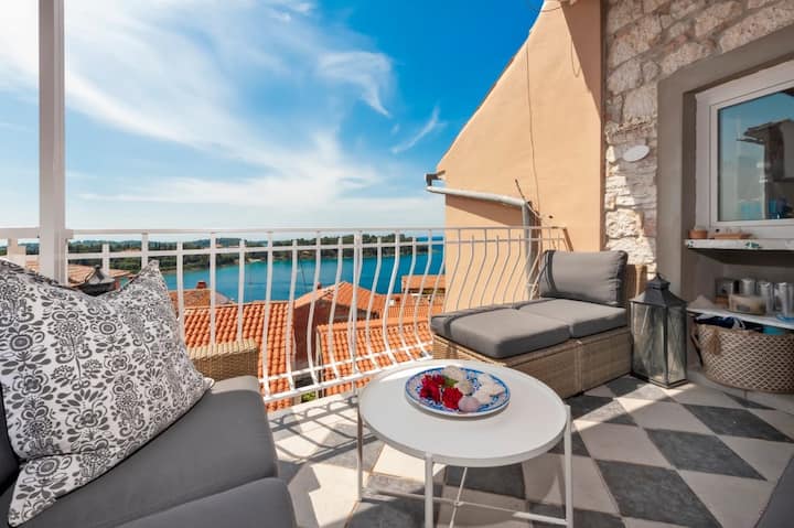 3 Schlafzimmer /3 Bäder Mit Meerblick Und Terrasse - Rovinj