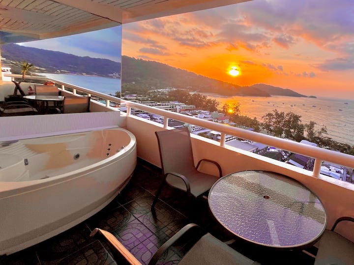 Appartement Rénové Vue Mer Avec Jacuzzi - Patong Beach