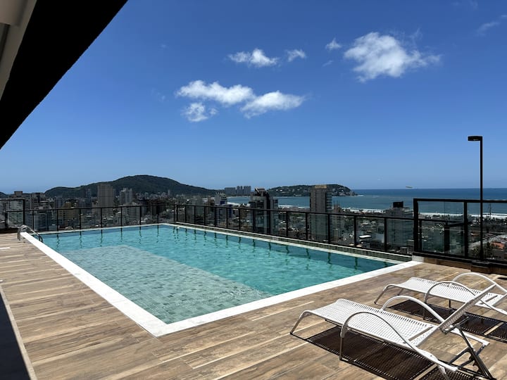 Vista Mar - Piscina Rooftop - Enseada - Guarujá