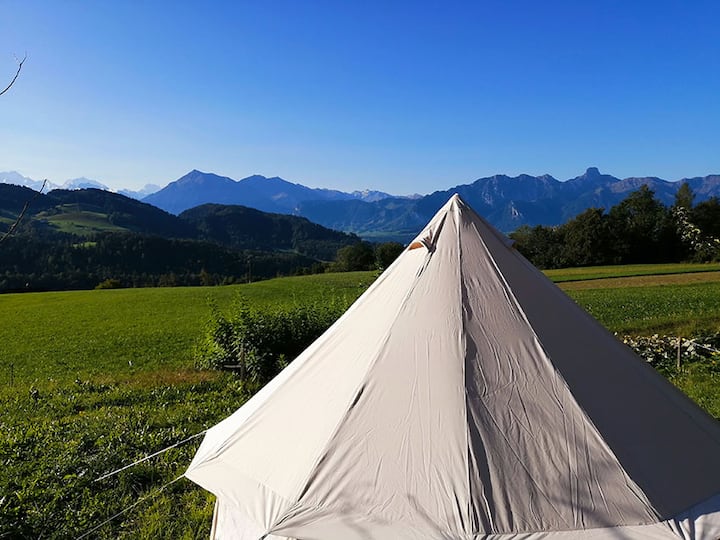 Tipi Zelt Mit Bergsicht - Switzerland