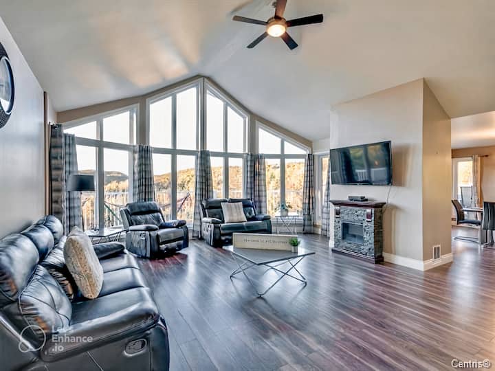 Chalet Harmony/paix/panoramique/sauna - Quebec