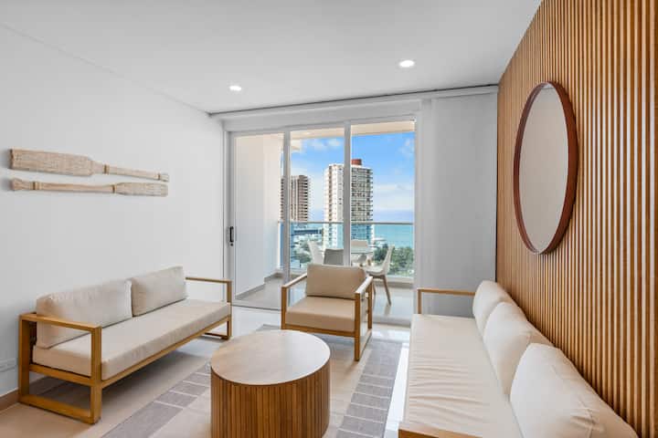 3 Bdrm Seaview Luxury Modern Apt Salguero - Colombie