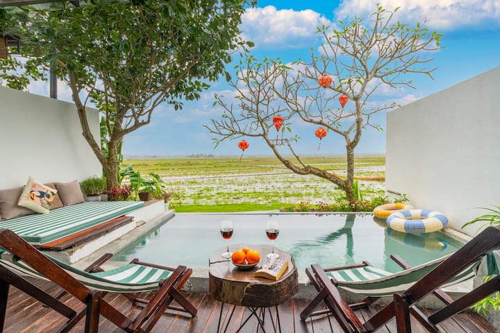 Pool Overlooking Rice Field - 4 Bedroom Villa - Hội An