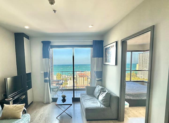 The Base Rare 2-bedrooms Full Seaview Floor 18 - Pattaya
