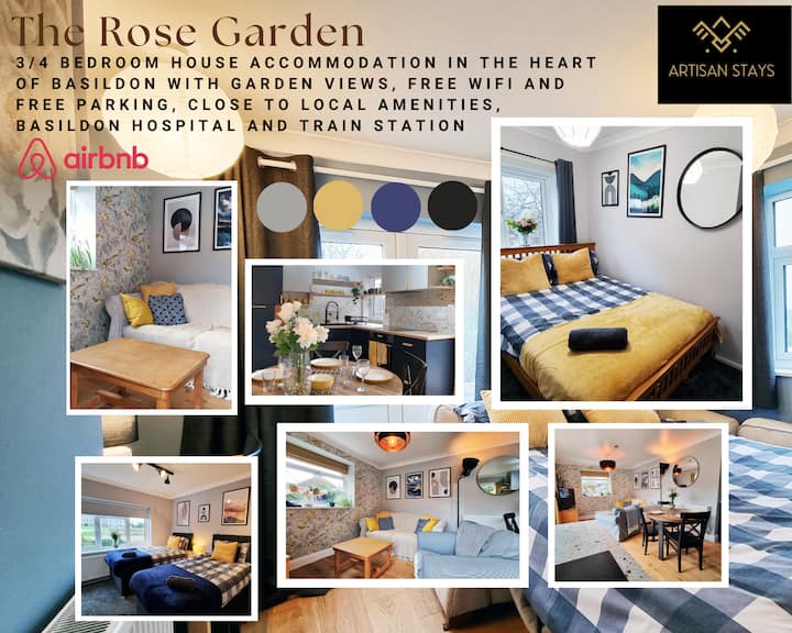 The Rose Garden Of Basildon |Pvt Parking |Sleeps 6 - Basildon