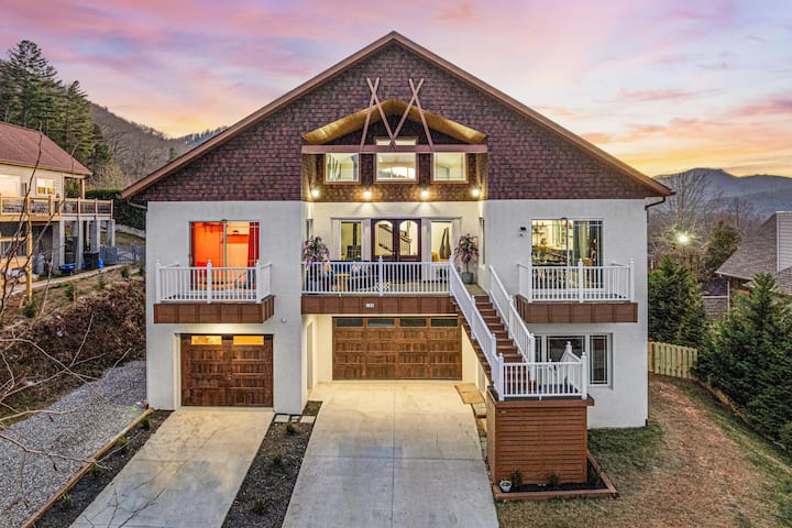 Sale! Views! Game Room! Hottub! Near Town! Slps 22 - 애슈빌