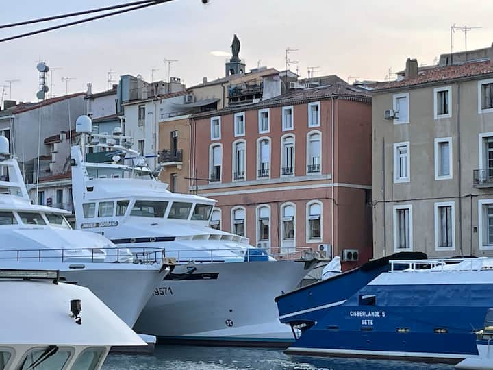 Studio Climatisé Vue Canal Royal - Sète