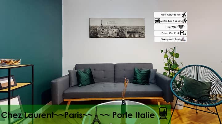 5per* |2 Ch| Metro7&14|2 Sdb|terrasse|parking - Gentilly