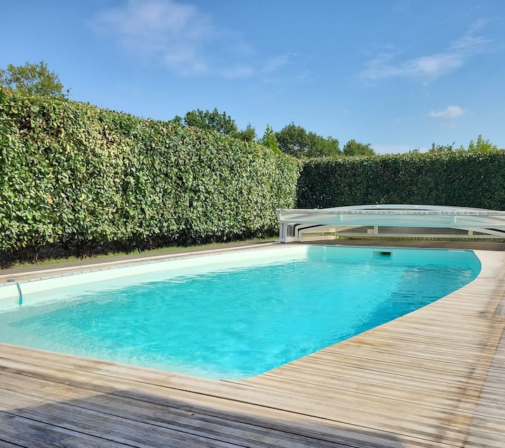 Maison 7 à 8 Personnes (5 Lits) Avec Piscine - Sanguinet