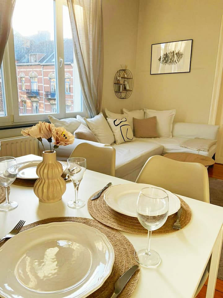 Cute Central Flat In Brussels - Schaerbeek