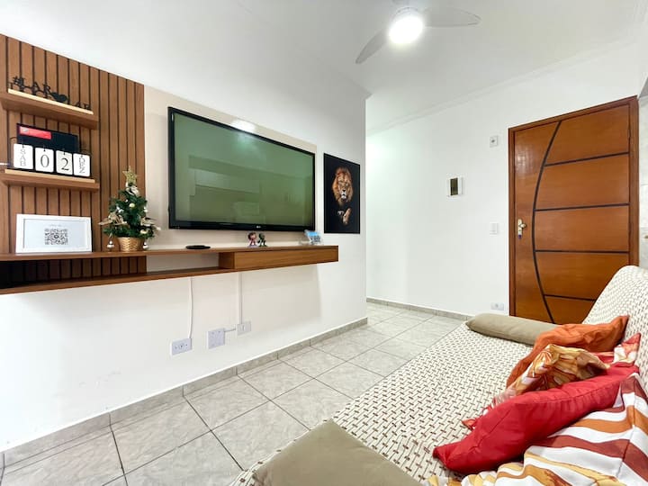 Apê + Quintal Privativo Na Praia Grande - 6x - Praia Grande