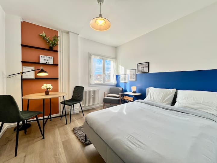 L'azur - Studio Cozy Proche Tram & Centre-ville - Toulouse